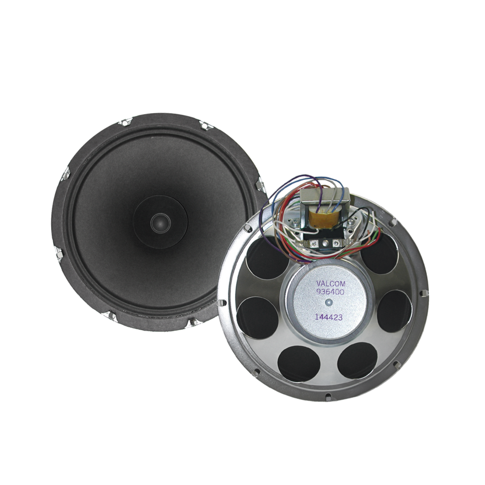 8-Inch Cone Speaker Assembly, 25/70 Volt, One-Way or Talkback, V-936400 ...