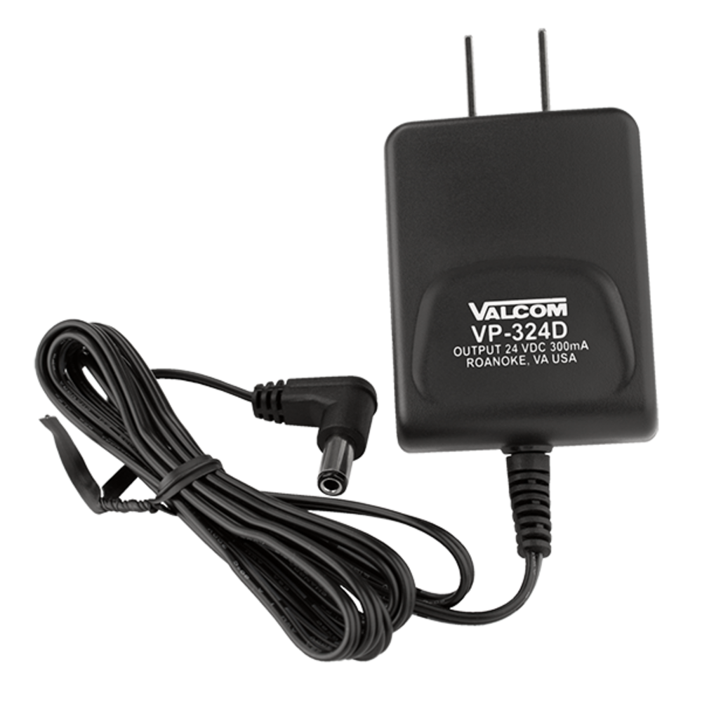 Power Supply, 300mA/24V, Receptacle Mount, VP-324D - Valcom