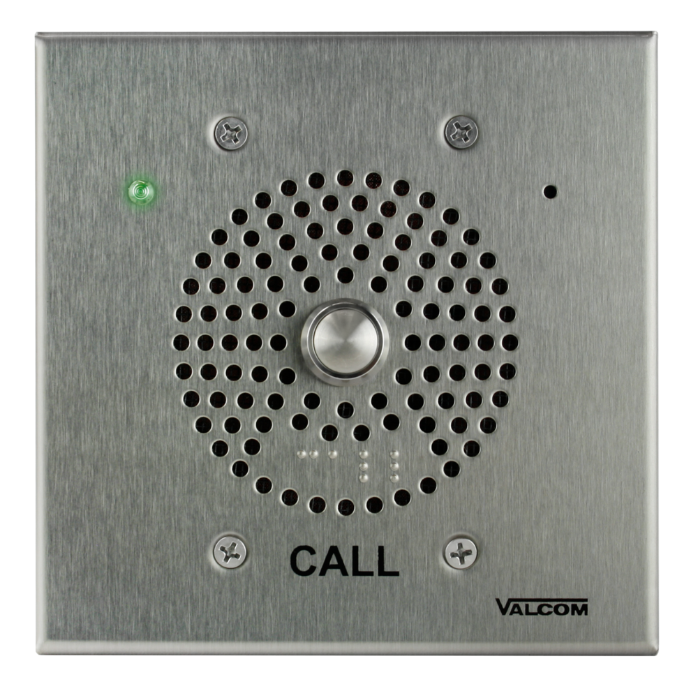 IP Vandal-Resistant Intercom Doorplate Speaker, InformaCast®, VIP-176A ...